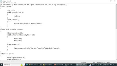 multiple inheritance in java implementing multiple inheritance in java java interface youtube