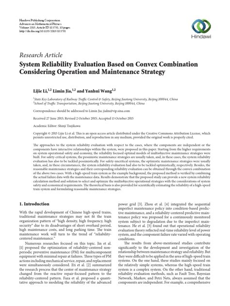 system reliability evaluation based on c pdf reliability engineering estimation theory