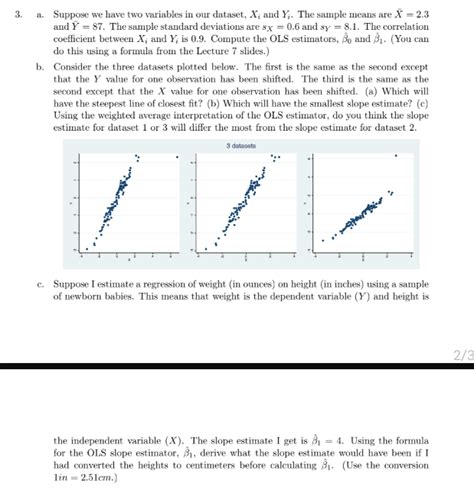 solved a suppose we have two variables in our dataset xi