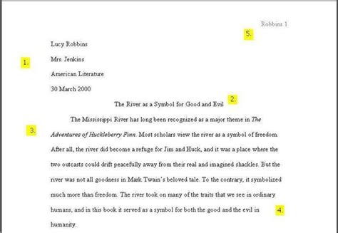 Sample Pages In MLA Format College Essay Examples Essay College