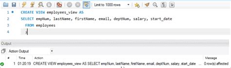 mysql create view tutorial with programming examples