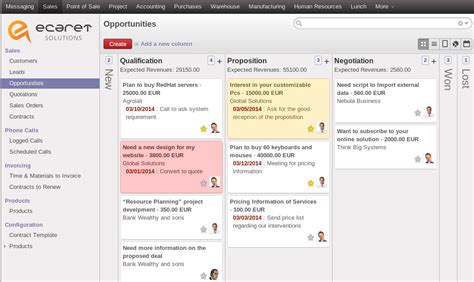 Odoo CRM For Business Odoo Development Melbourne ERP