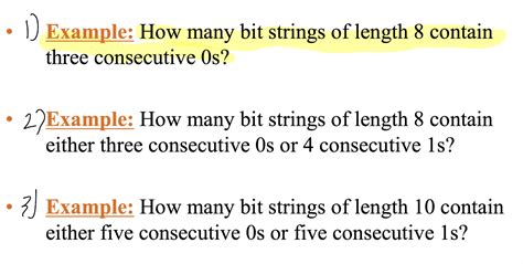 solved 1 example how many bit strings of length 8 contain