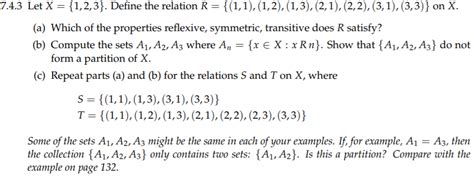 solved let x {1 2 3} define the relation r { 1