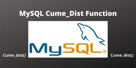 mysql cume dist function a complete guide mysqlcode