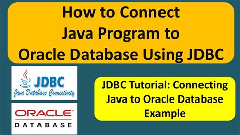 How To Connect Java Program To Oracle Database Using JDBC YouTube