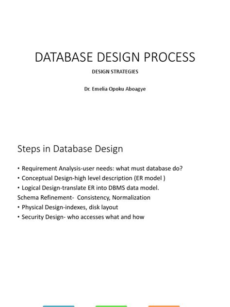 database design process a guide to conceptual logical and physical modeling pdf databases