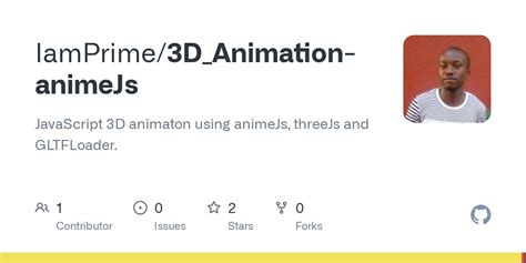 GitHub IamPrime 3D Animation AnimeJs JavaScript 3D Animaton Using