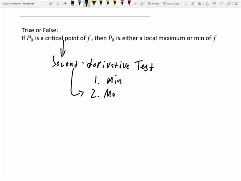 solved label the statement as true or false and explain why if f x y has exactly two critical