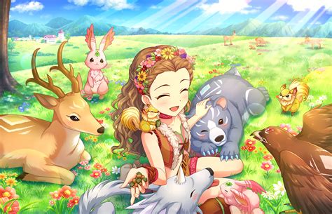 Safebooru Blush Brown Hair Closed Eyes Dress Idolmaster Cinderella Girls Starlight Stage Long