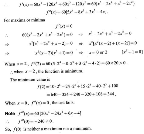 maxima and minima of a function of one variable definition theorem geometrical meaning