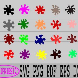 BLOBS SVG Different Shape Blobs Cricut Cut Files Silohoutte Cut Files