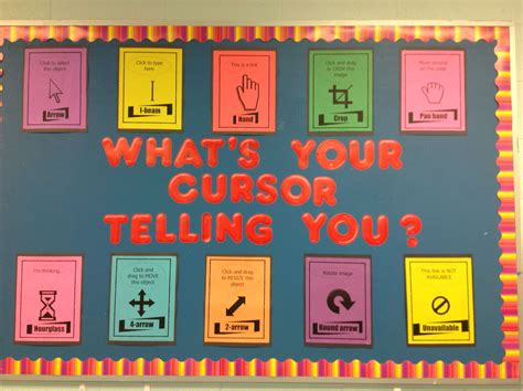 very creative computer lab bulletin board decoration