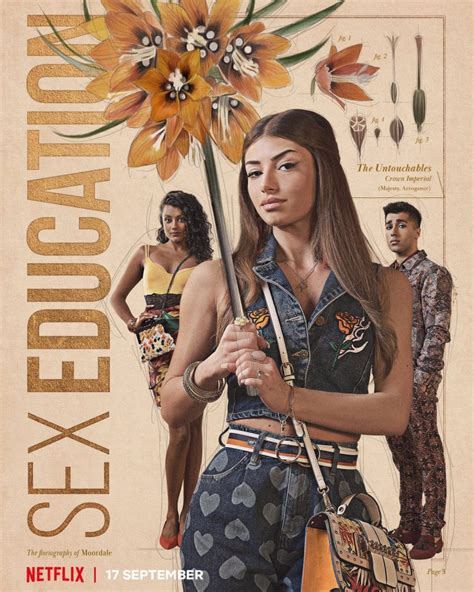 Los pósters con ilustraciones botánicas de Sex Education 3 no han