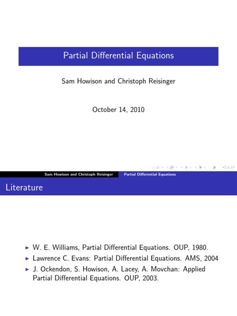 introduction to pdes pdf partial differential equation ordinary differential equation