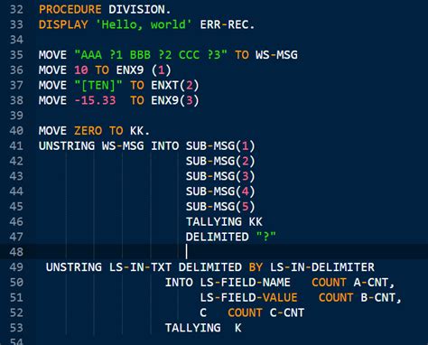 customizing for cobol notepad community