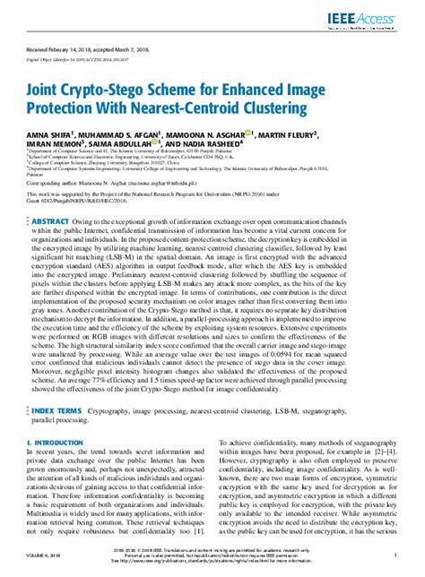 pdf joint crypto stego scheme for enhanced image protection with nearest centroid clustering