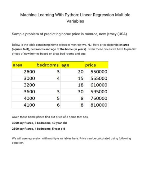 2 linear regression multivariate ipynb colaboratory pdf linear regression