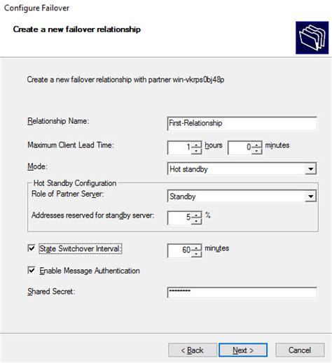 راه اندازی DHCP Failover Relationship در Windows Server 2016