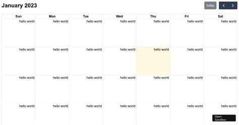 Fullcalendar Day Cell Content Re Render Issue Codesandbox