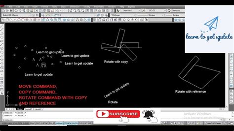 How To Do Move Copy And Rotate In AutoCAD 2D Drafting AutoCAD