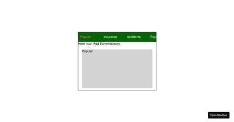 Scrollable Tab Codesandbox