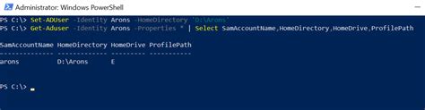 set ad user home directory in powershell shellgeek