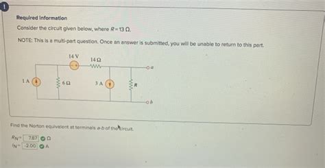 Solved Required Information Consider The Circuit Given Chegg