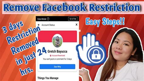 How To Remove Restriction On Facebook Gets Hobbies YouTube