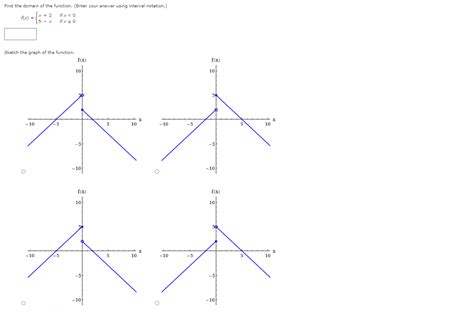 solved find the domain of the function enter your answer
