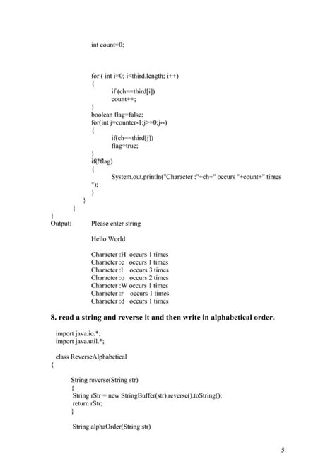 final java practical of bca sem 5
