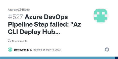 Azure DevOps Pipeline Step Failed Az CLI Deploy Hub Network Issue