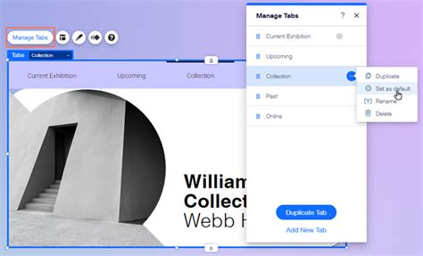 Wix Editor Managing And Customizing Your Tabs Help Center Wix