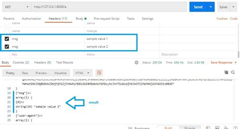 Php How Get Access To Two Request Header Parameters With Same Name In