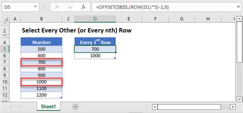 Copy Value From Every Nth Row Excel Formula Exceljet 53 OFF