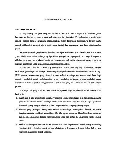 Desain Produk Dan Jasa Kelompok 4 Manajemen Operasi