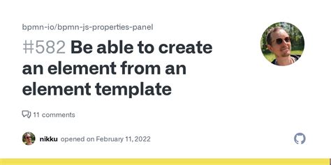 Be Able To Create An Element From An Element Template Issue 582