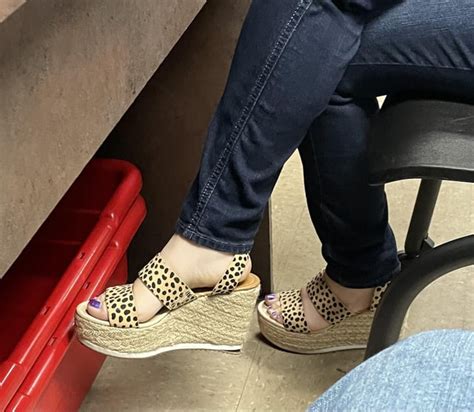 Wedges And Peaking Pussy Wedgesnsfw