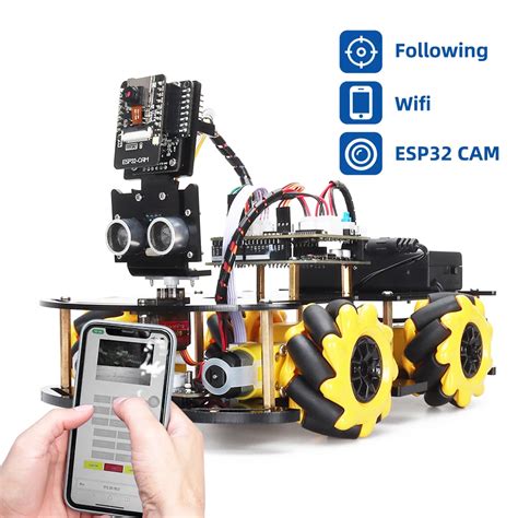 Smart Robot Car Kit For Arduino Project With Super ESP32 Wifi Camera Programming Codes For