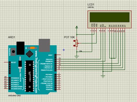 Interfacing Arduino Uno And X Lcd In Proteus Beginner Projec 2640 Hot Sex Picture