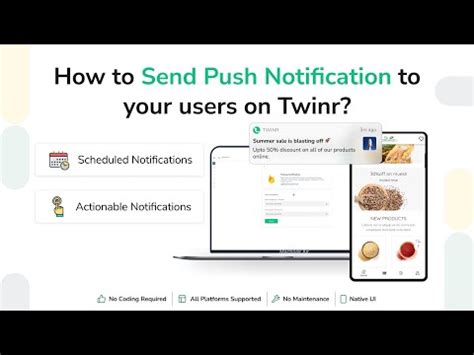 How To Send Push Notification To Your Users On Twinr Youtube