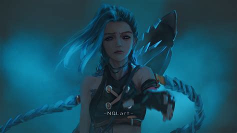 Long Braided Hair Jinx Hd Arcane Wallpapers Hd Wallpapers Id 99101