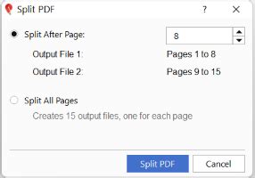 Editing Split PDF