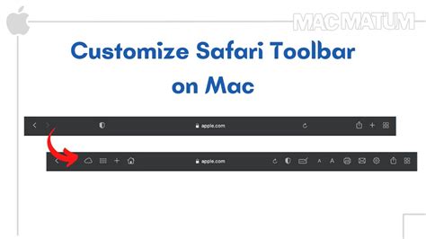 How To Customize Safari Toolbar On Mac Youtube