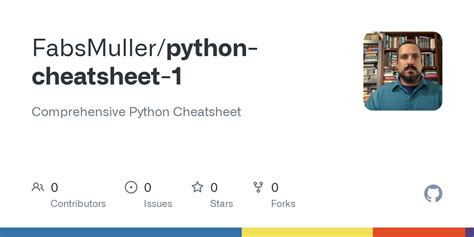 github fabsmuller python cheatsheet 1 comprehensive python cheatsheet