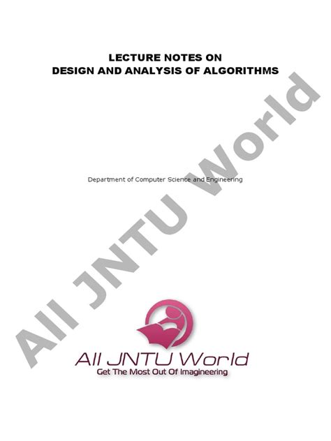 daa notes pdf pdf time complexity computational complexity theory
