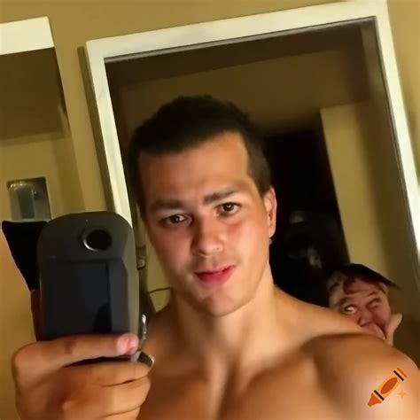 Mirror Selfie Of A Rugged Man With A Macho Look On Craiyon