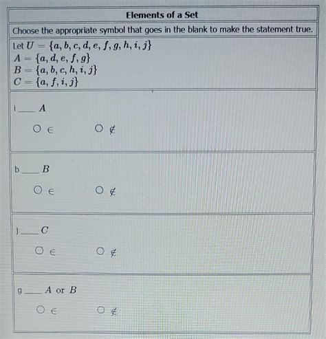 solved begin{tabular}{l} proper subsets hline hline