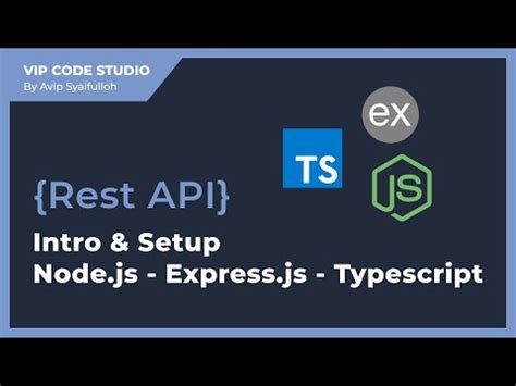 Rest API Intro Setup Node Js Express Js Typescript YouTube