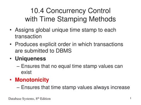 ppt 10 4 concurrency control with time stamping methods powerpoint presentation id 6771516